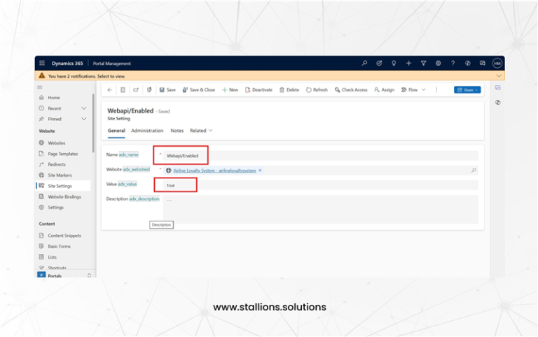 What are the steps to configure a Web API in Power Pages? - Stallions ...